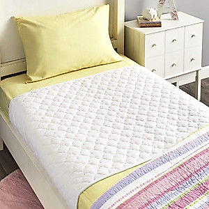 Large Mattress Protector - Bed Pee Pad for Kids, Incontinence - White 36x58"