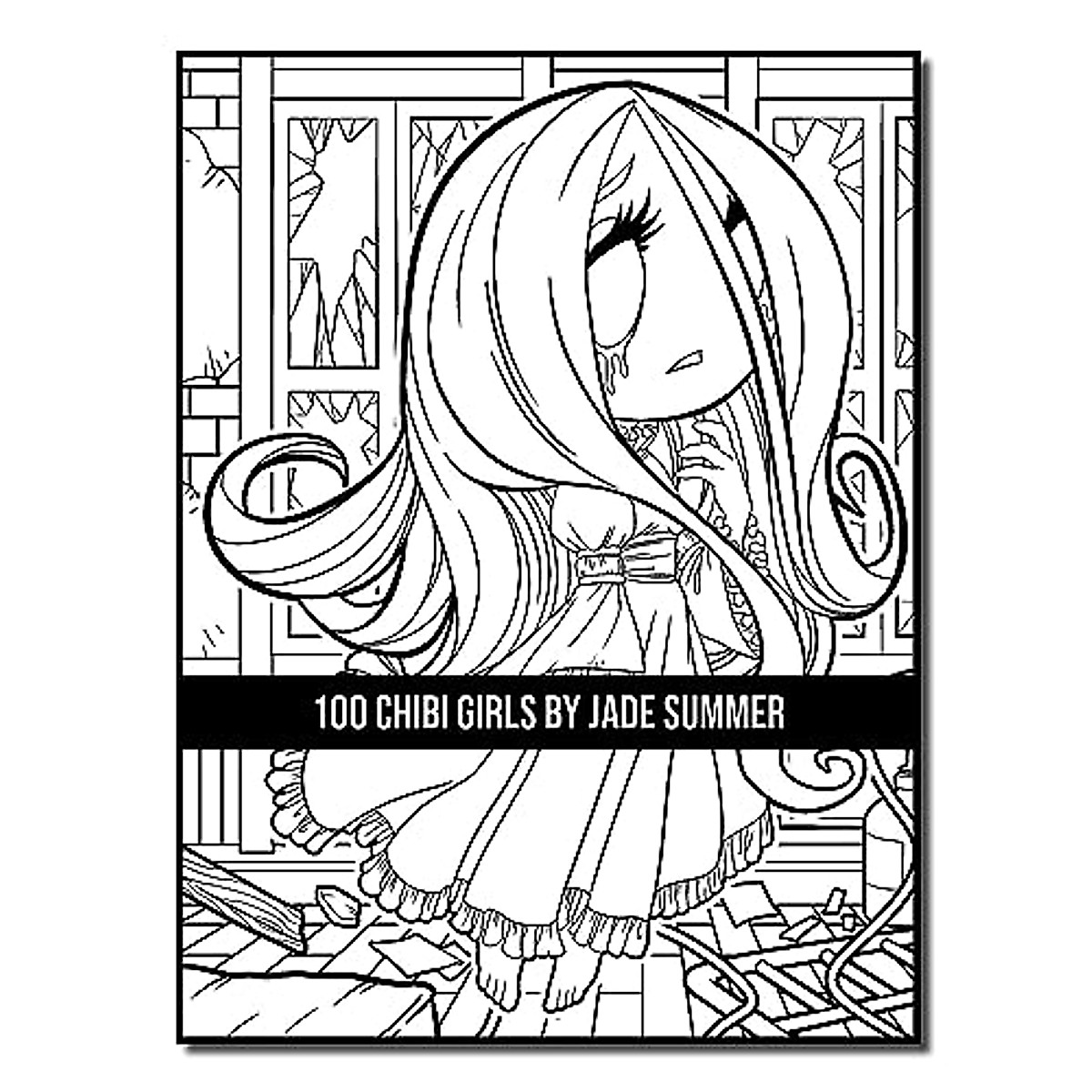 100 Chibi Girls: An Adult Coloring Book Collection with Cute Girls, Fantasy, Horror, Christmas, and More!