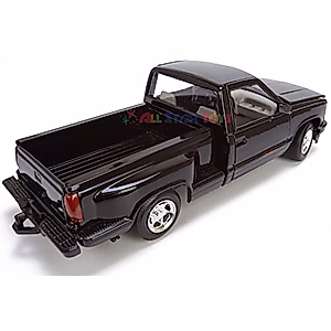 Motormax 1992 GMC Sierra GT Pickup Truck 1/24 Diecast Model Car Black 73204