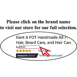 Kent NU22 Handmade Pocket Comb for Men, All Fine Tooth Hair Comb Straightener for Everyday Grooming Styling Hair, Beard and Mustache, Use Dry or with Balms, Saw Cut and Hand Polished, Made in England