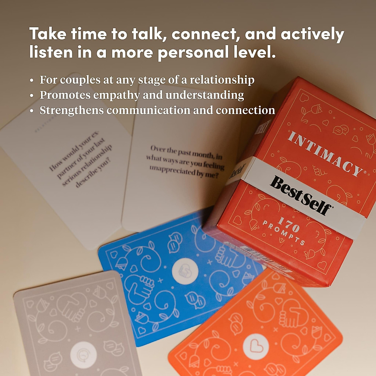 Couples Game Deck by BestSelf ― 150 Engaging Conversation Starters for Couples to Strengthen Their Relationship, Romance, Trust & Openness ― Best Couples Gifts and Couple Game