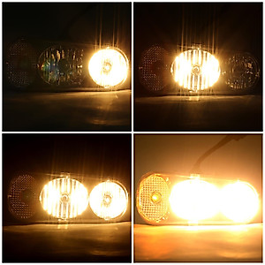 Universal Snow Plow Lights Headlight Halogen Headlamp Lamp KIT Kit Compatible with Boss Western Meyer Blizzard Curtis Snowdog Replace for 1311100