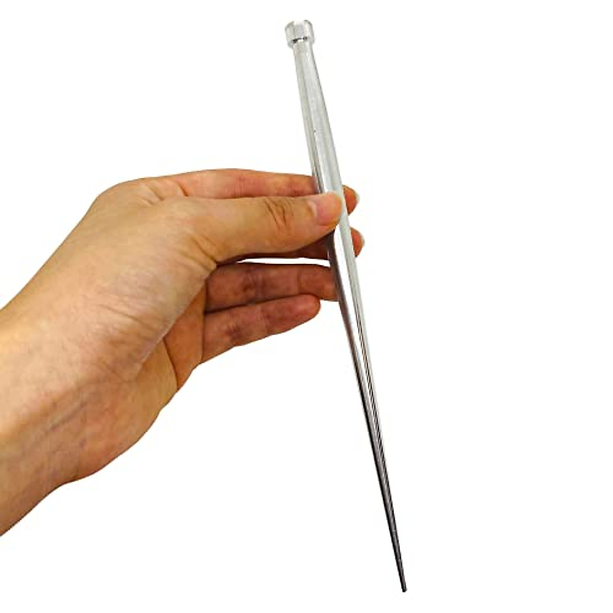 KAKURI Bonsai Root Hook, 7.8" Professional Gentle Bonsai Root Pick Tool, Lightweight Japanese Aluminum, Silver, Made in JAPAN