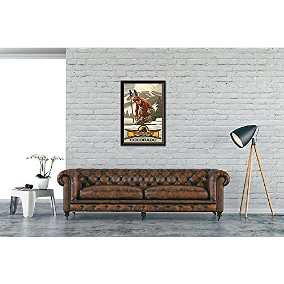 Frisco Colorado Professionally Framed Art Print from Travel Artwork by Artist Paul A. Lanquist Framed Art Size: 26" x 38"