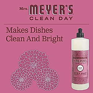 MRS. MEYER'S CLEAN DAY Liquid Dish Soap, Biodegradable Formula, Mum, 16 Fl Oz. (Pack of 3)