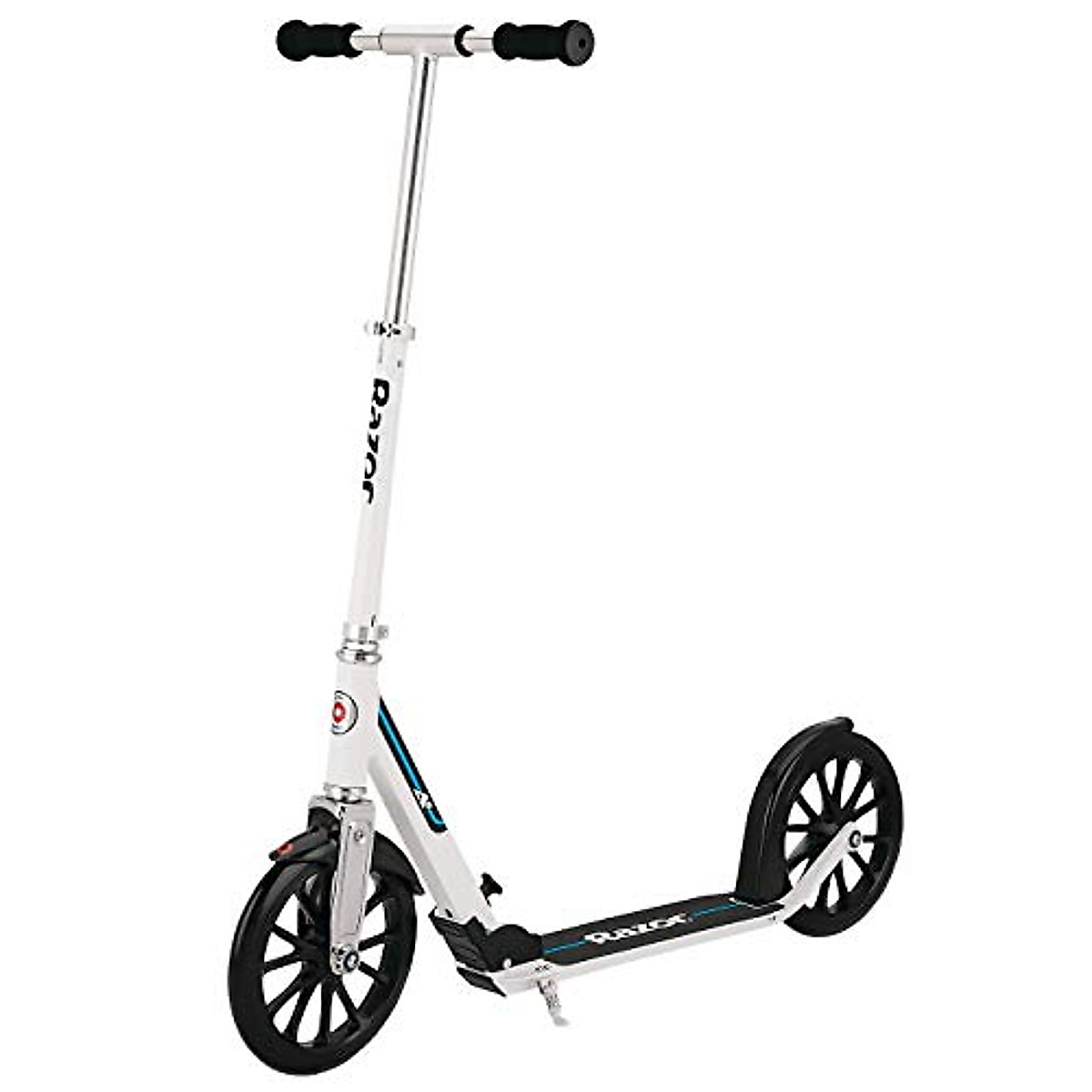 Razor A6 Kick Scooter for Kids Ages 8+ - Extra-Tall Handlebars & Longer Deck, 10" Urethane Wheels, Anti-Rattle Technology, For Riders Up to 220 lbs