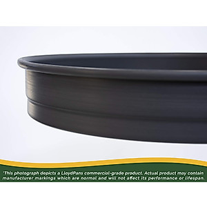 LloydPans Kitchenware 14" Perforated Hard-Anodized Deep dish Pizza Pan Made in USA