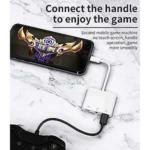 Apple Certified for iPhone Headphone Adapter 3.5mm AUX Audio Jack and Charger Extender Dongle Earphone Headset Converter Lightning Male to USB Female OTG Cable Camera Memory Connector Kit Splitter