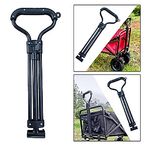 Milageto Pull Handle Spare Replacement for Collapsible Wagon Cart Outdoor Garden Attachment Park