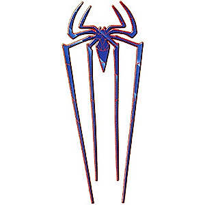 5 Inch Spider-Man Blue Red Logo Decal Spiderman Marvel Comics Removable Peel Self Stick Adhesive Vinyl Decoration Wall Sticker Art Kids Room Home Decor Boys Nursery 2 x 5 Inch