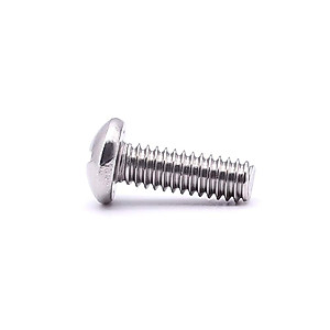 #10-24 x 3/4" Pan Head Machine Screw, Phillips Drive, 304 Stainless Steel 18-8, Bright Finish, Fully Machine Thread, 100 Pcs
