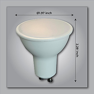 6 Pack GU10 LED Bulb 9W 800 Lumens, 5000K Daylight Bright White, 110V Spotlight (60W Incandescent Replacement)