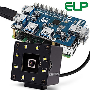 ELP 16mp Day Night USB Camera Auto Focus Webcam for Computer Mini UVC USB2.0 PC Camera IMX298 USB Security Camera 4K Lightburn Camera Industrial CCTV Laser Engraver Web Camera for Laptop Raspberry Pi