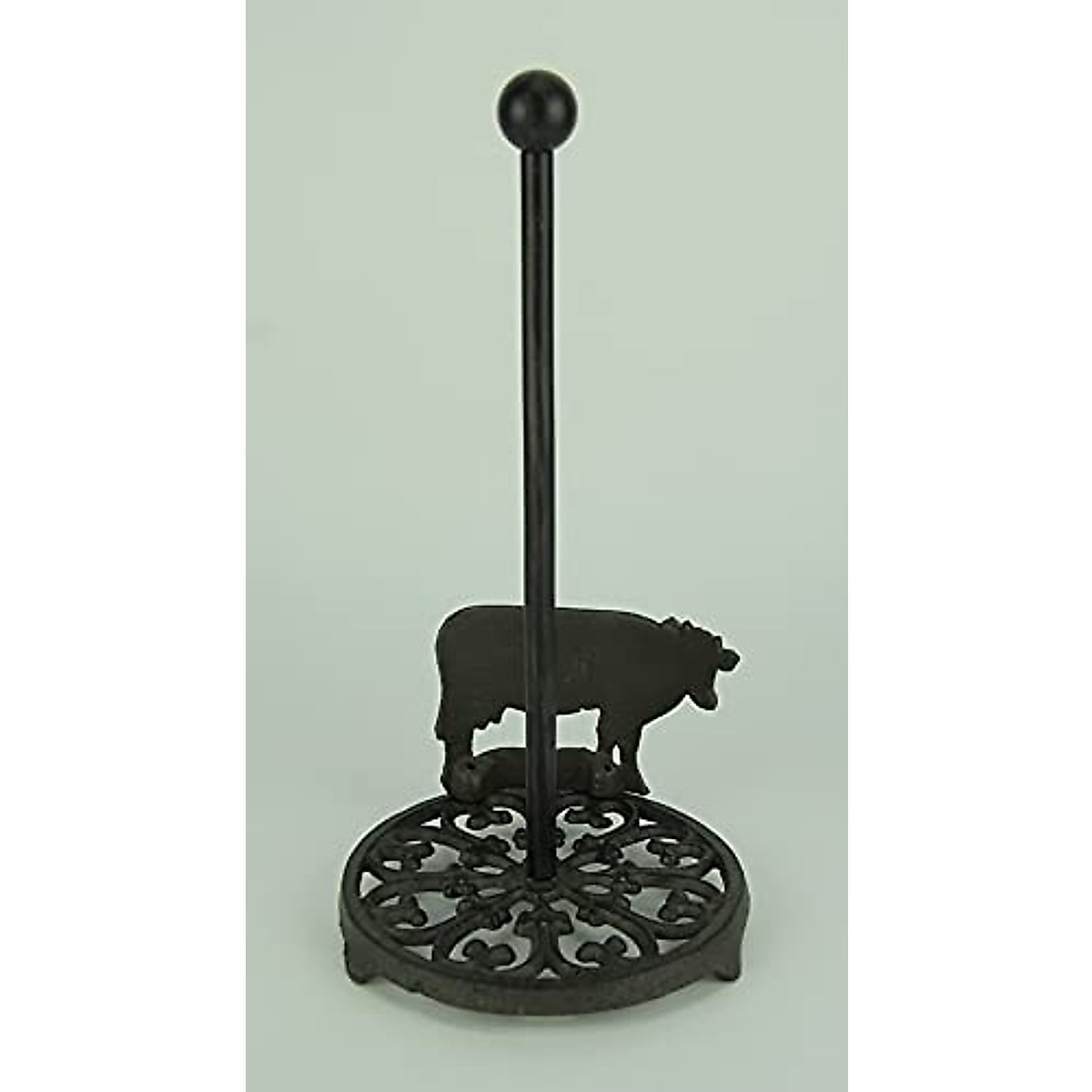 Cast Iron Standing Cow Paper Towel Holder