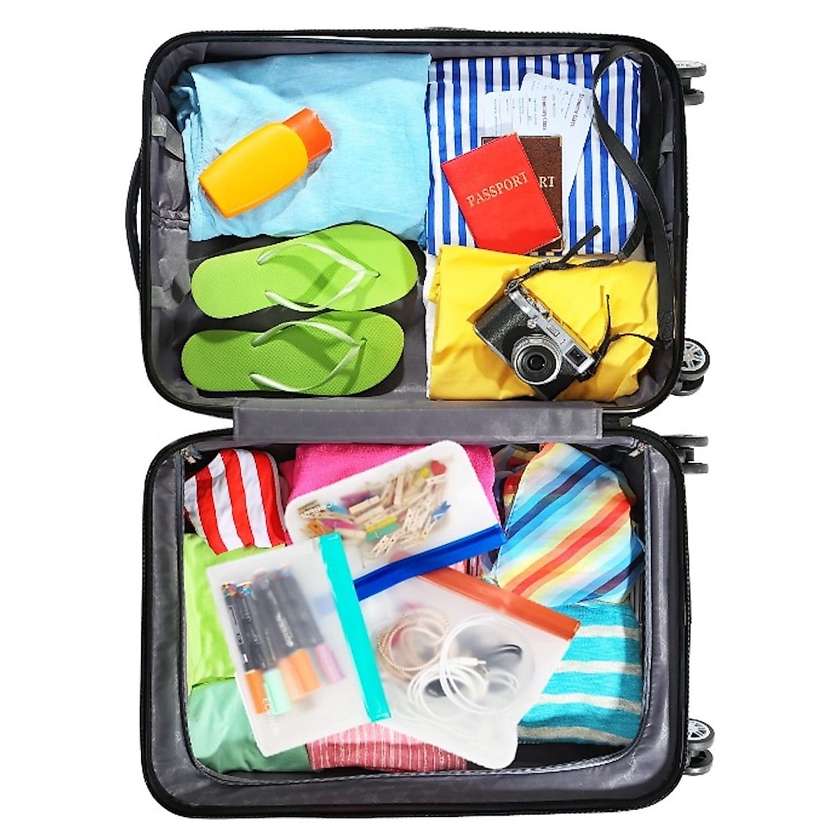 14 Pack Ecoberi Reusable Food Storage Bags, Leakproof, Freezer Bag, Sandwich, Snack, Travel Bag, Easy Zip Closure (Multi-14)