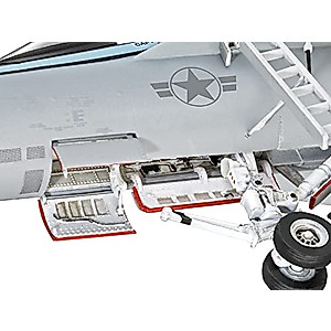 Revell 85-5871 Top Gun Maverick's F/A-18E Super Hornet Fighter Jet Kit 1:48 Scale 161-Piece Skill Level 5 Plastic Model Airplane Building Kit , Gray