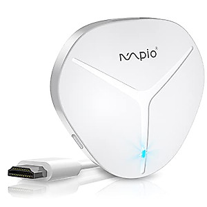 DRYMOKINI 4K Wireless HDMI Adapter, WiFi Streaming Movies, Shows, and Live TV Receiver from iPhone, iPad, Android, Tablet, Window to HDTV/Monitor/Projector, Miracast, Airplay, DLNA, Chrome