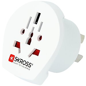 Skross World to Australia/China Country Travel Adaptor, White