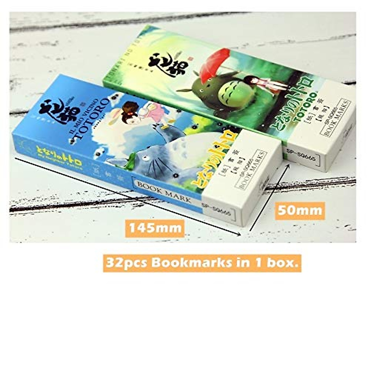 DFSM 32pcs Cartoon Totoro Bookmark Set Anime Paper Page Holder Memo Card Stationery Office School Supplies de livro EC392