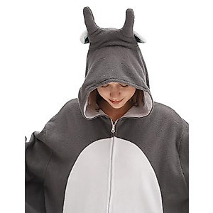 MZMZZU Adult Manta One-Piece Animal Pajamas Cosplay Halloween Costume for Men Women
