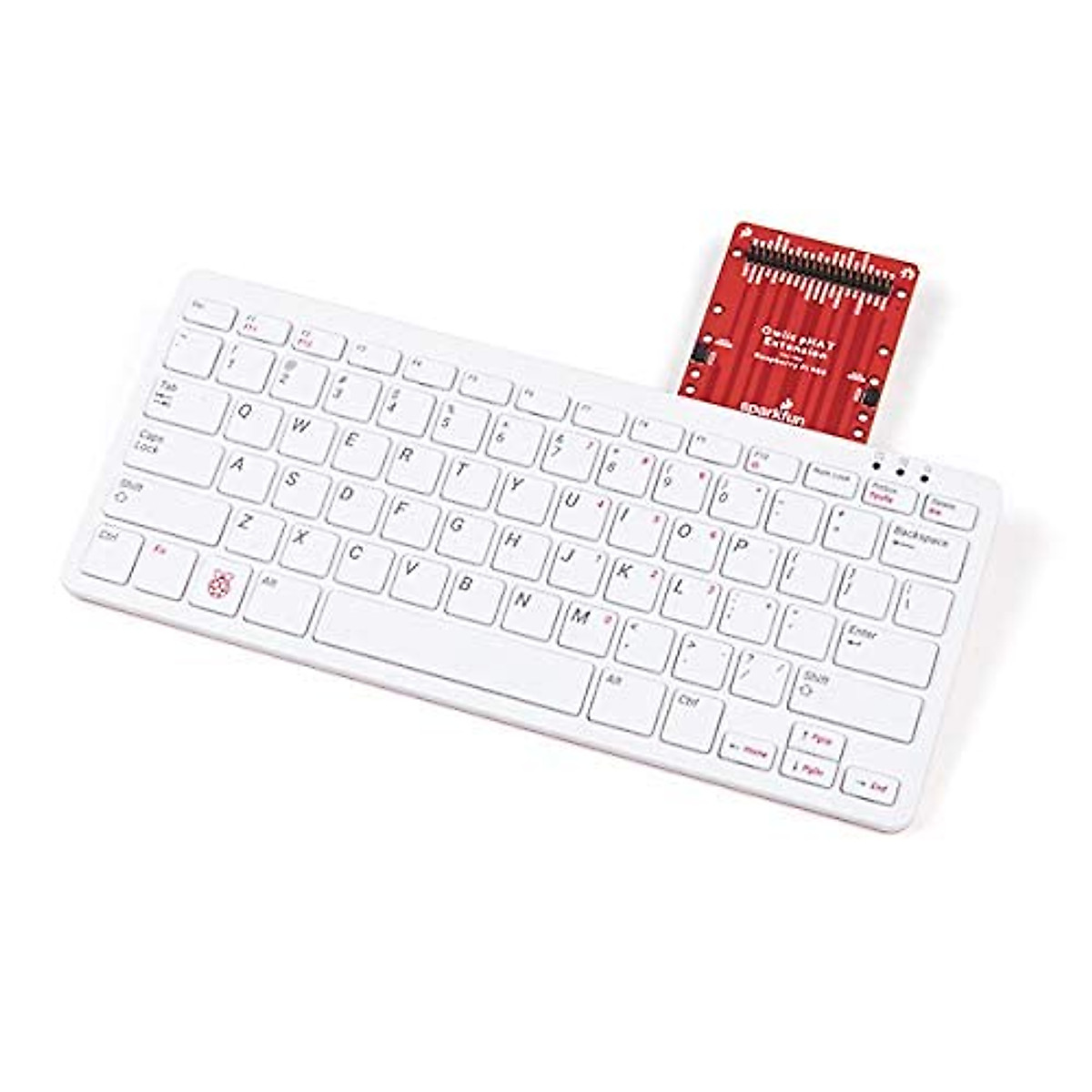 SparkFun Qwiic pHAT Extension Compatible with Raspberry Pi 400 (not Included) - extends 40 pin headers to a Vertical Position - 10 mounting Holes - 2X Qwiic Connections