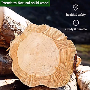 TopJia Mid Century Modern Dining Table,Round Solid Wood Kitchen & Dining Room Tables,Rustic Pedestal Table Small Leisure Coffee Table for 2,4 People(24'' Lx24'' Wx24'' H, Brwon)