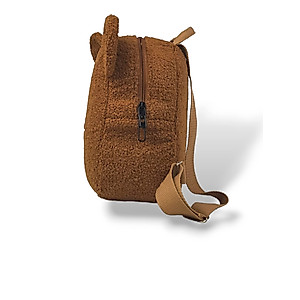 Cute Kawaii Backpack Plush Teddy Bear Bag Fuzzy Pillow For Travel and Everyday use for Boys and Girls (Brown)