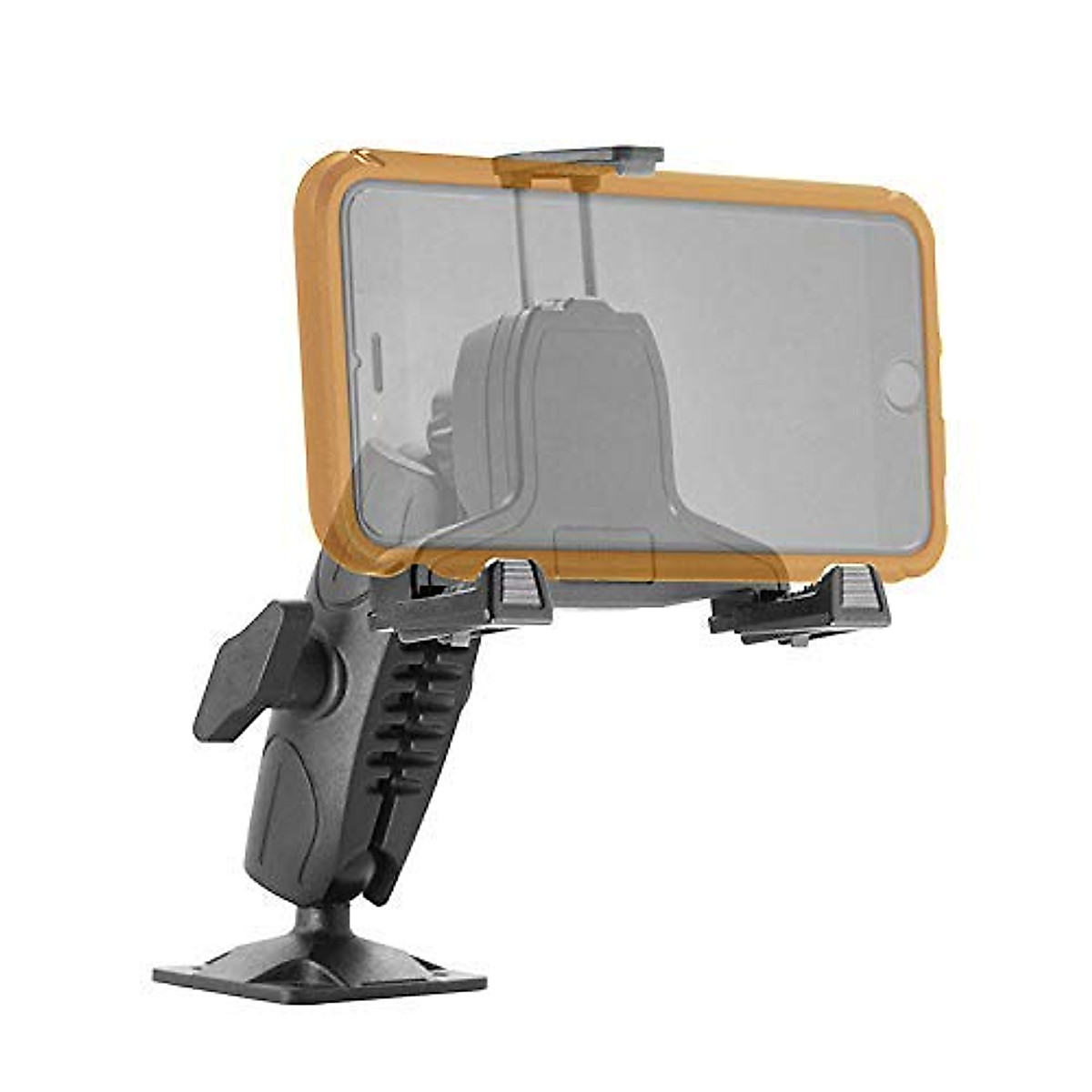 iBOLT xProDock Bizmount AMPs - Heavy Duty Drill Base Mount and 2m microUSB Cable for Android Smartphones- for Cars, Desks, Countertops: Great for Commercial Vehicles, Trucks, and Telematic Commuters