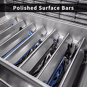 Uniflasy 66033 Stainless Steel Flavorizer Bars for Genesis II/LX 400, Genesis II E410, E435, S435 (2017 and Newer) Series Gas Grills 17 inch Heat Plates Flavor Bar for Weber 66796 66797