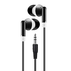 Wjjitan Bulk Earbuds 50 Pack Multi Colored Individually Bagged, Wholesale Earbuds Headphones Class Set Earphones for Classroom, Kids, Students,Schools,Children