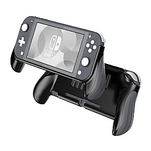 Laimax Grip Case for Nintendo Switch Lite,Hand Grips Handles Ergonomic Protective Case,Accessories Compatible with Nintendo Switch Lite (Black)