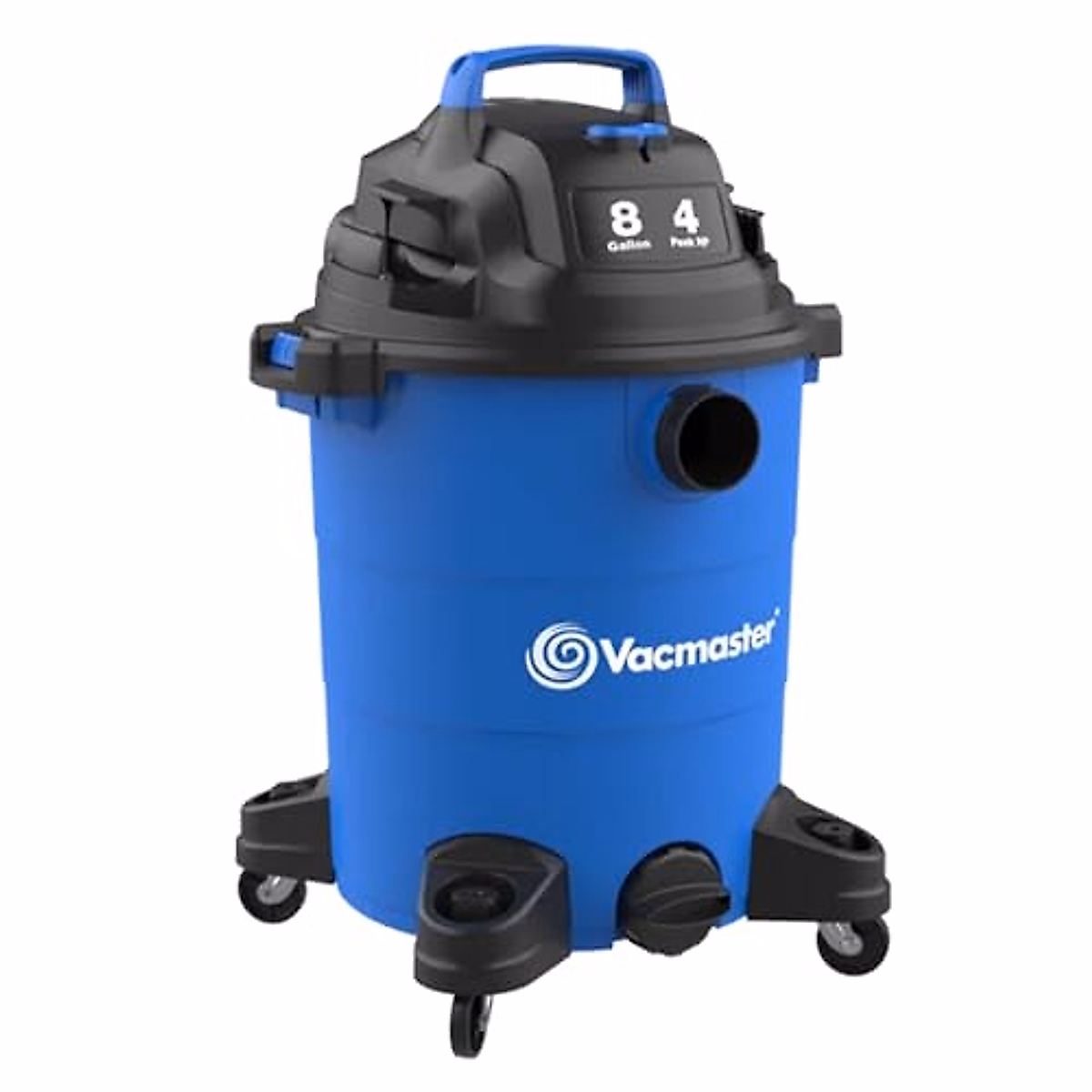 Vacmaster Wet Dry Vacuum 4 Peak HP 8 Gallon Shop Vacuum Portable Lightweight with 14.9KPa Powerful Suction for Dog Hair,Car,Garage,Workshop