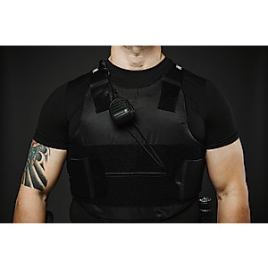 THE MIC LOOP - Keeps Portable Radio Mic in Place for Police/Law Enforcement Black