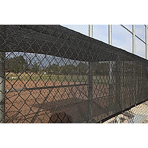 Windscreensupplyco 60-70% 10 FT X 12 FT Mesh Tarp/Shade Cloth 9-Needle Knitted Heavy Duty Black with Grommets for Green House, Garden, pergola, Pools, Dump Truck