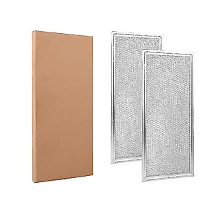 Microwave Grease Filter Compatible with Whirlpool and GE Microwaves 2 Pack Approx 13" x 6"