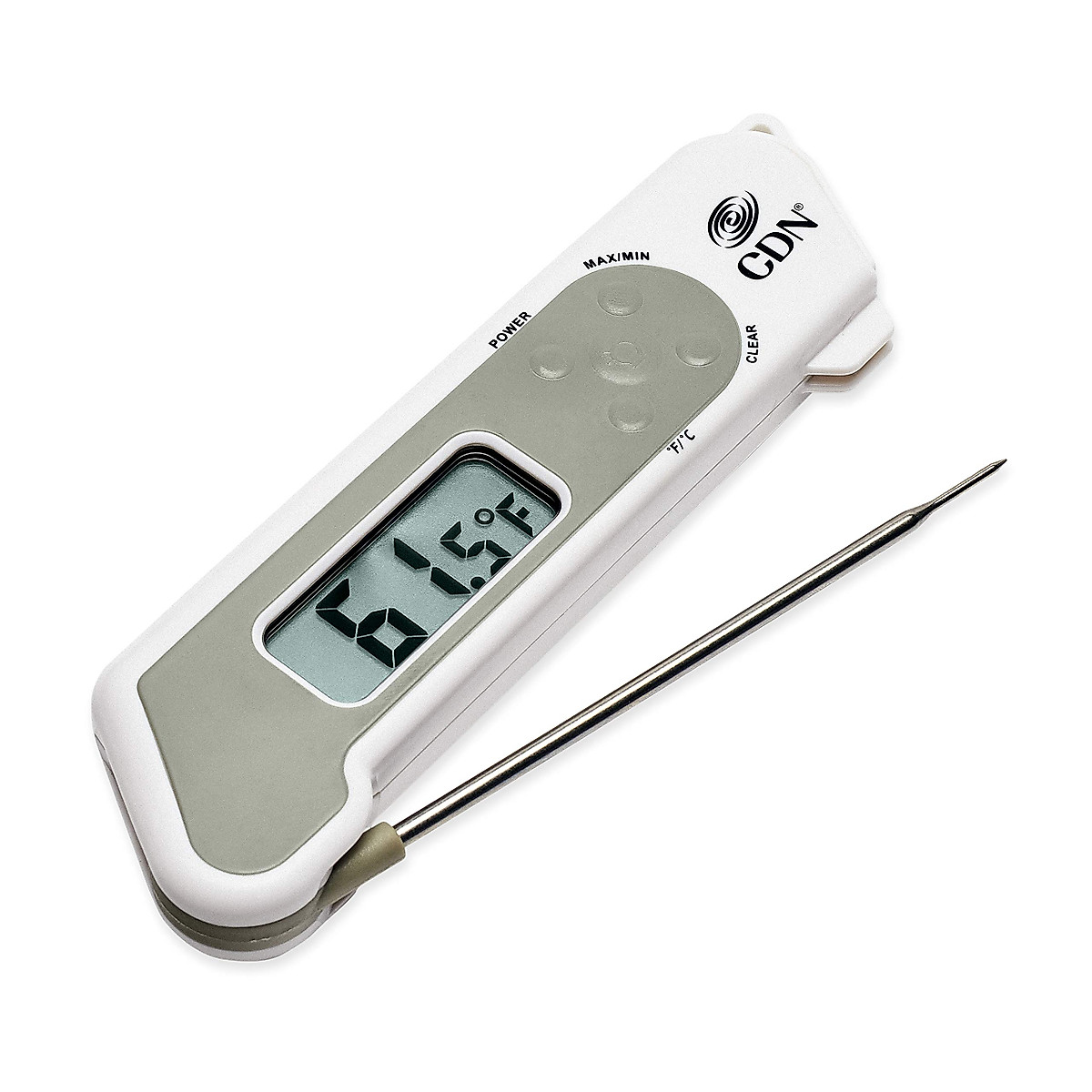 CDN TCT572-W ProAccurate Digital Instant Read Folding Thermocouple Cooking Thermometer-NSF Certified White