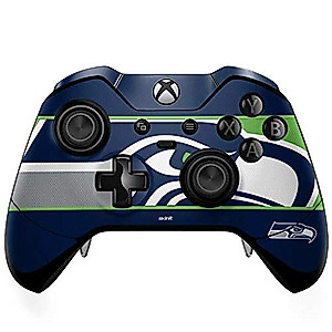 Skinit Decal Gaming Skin Compatible with Xbox One Elite Controller - Officially Licensed NFL Seattle Seahawks Zone Block Design