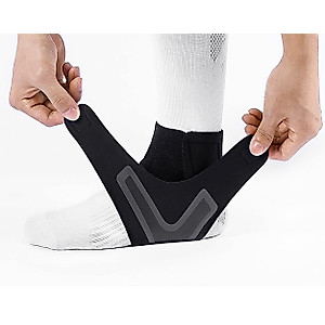 Nipogear Outdoor Sports Ankle Brace,A Pair Ankle Braces for men/women for Injury Recovery, Joint Pain and More.Ankle Support Brace,Achilles Tendon Support,Eases Swelling. (Red,S)