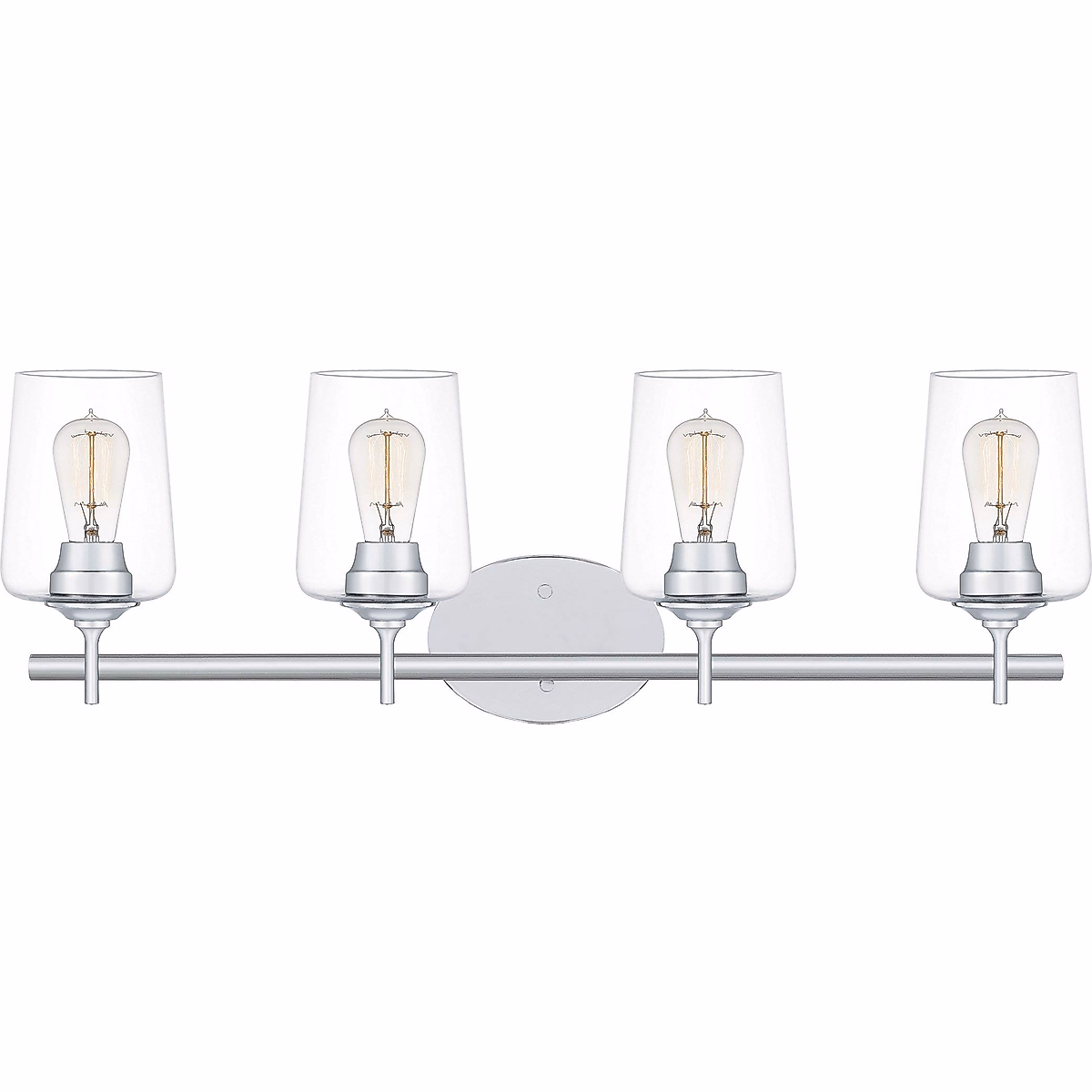 Quoizel Miller 30 1/2" W Polished Chrome 4-Light Bath Light