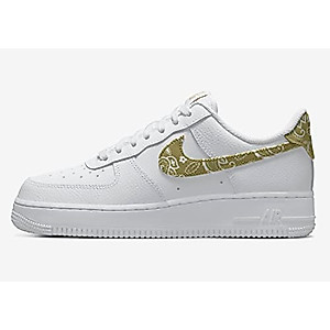 Nike Women's Air Force 1 Low '07, White/Barley-white, 5