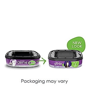 Litter Genie Refill Bags (1-Pack) | Multi-Layers of Odor-Barrier Technology | 1 Square Refill Cartridge Lasts Up to 2 Months Per Cat