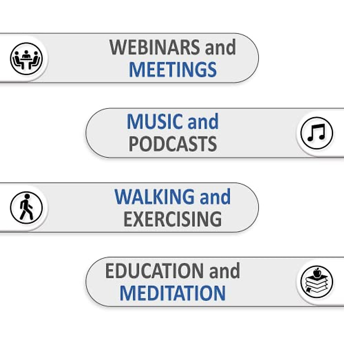 LUDOS FEROX Wired Earbuds in-Ear Headphones, 5 Year Warranty, Earphones with Microphone, Noise Isolation Corded for 3.5mm Jack Ear Buds for iPhone, Samsung, Computer, Laptop, Kids, School Students