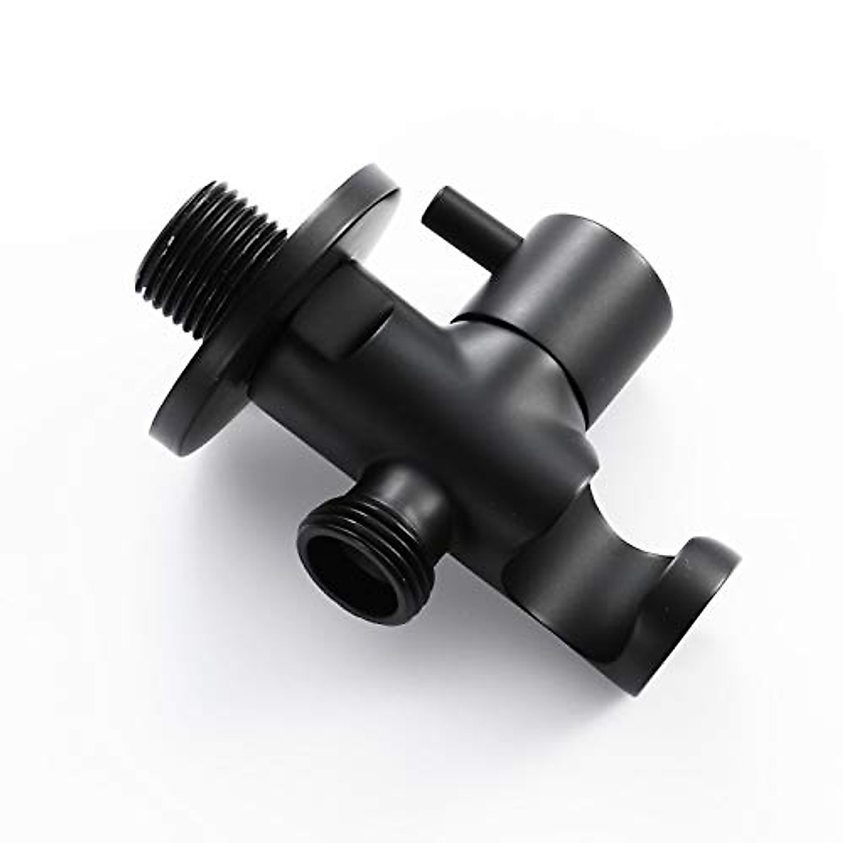 MINJING Handheld Bidet Sprayer Matte Black, Single Cold Water Bidet Sprayer for Toilet, Cloth Diaper Sprayer Kit, Wall Mount Solid Brass Toilet Faucet