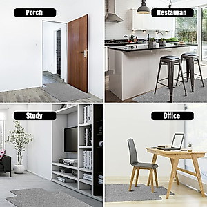 Vicwe Office Chair Mat, 1/6" Thick 48" x 36" with Lip Multi-Purpose Desk Chair Mat for Hardwood Floor, Upgraded Version (Light Gray, 36"x48" with Lip)