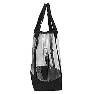 20" Large Clear Tote Bag with Small Pouch