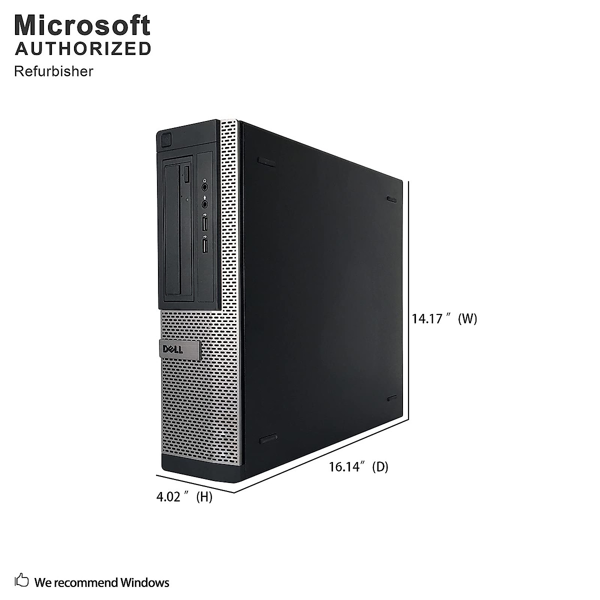DELL Optiplex 3010 DT High Performance Business Desktop Computer, Intel Quad Core i5-3470 up to 3.6GHz, 8GB Memory, 2TB HDD, DVD, VGA, Windows 10 Professional 64 Bit (Renewed)']