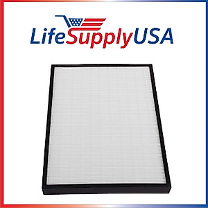 LifeSupplyUSA True HEPA Filter Replacement Compatible with Rabbit Air BioGS SPA-421A & SPA-582A Air Purifiers (3-Pack)