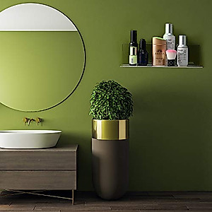 8 Pieces Acrylic Floating Shelves, 12 Inch Acrylic Wall Mounted Hanging Shelf Acrylic Bookshelf with 5 Meters Nano Double Sided Tape for Bedroom, Gaming Room, Living Room, Bathroom, Office (Clear)