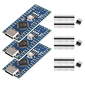 ACEIRMC 3pcs Type-C USB CH340 5V 16MHz for Nano 3.0 ATmega328P Controller Board Compatible for Arduino Nano CH340 USB Driver Nano V3.0 ATmega328 (Type-C)