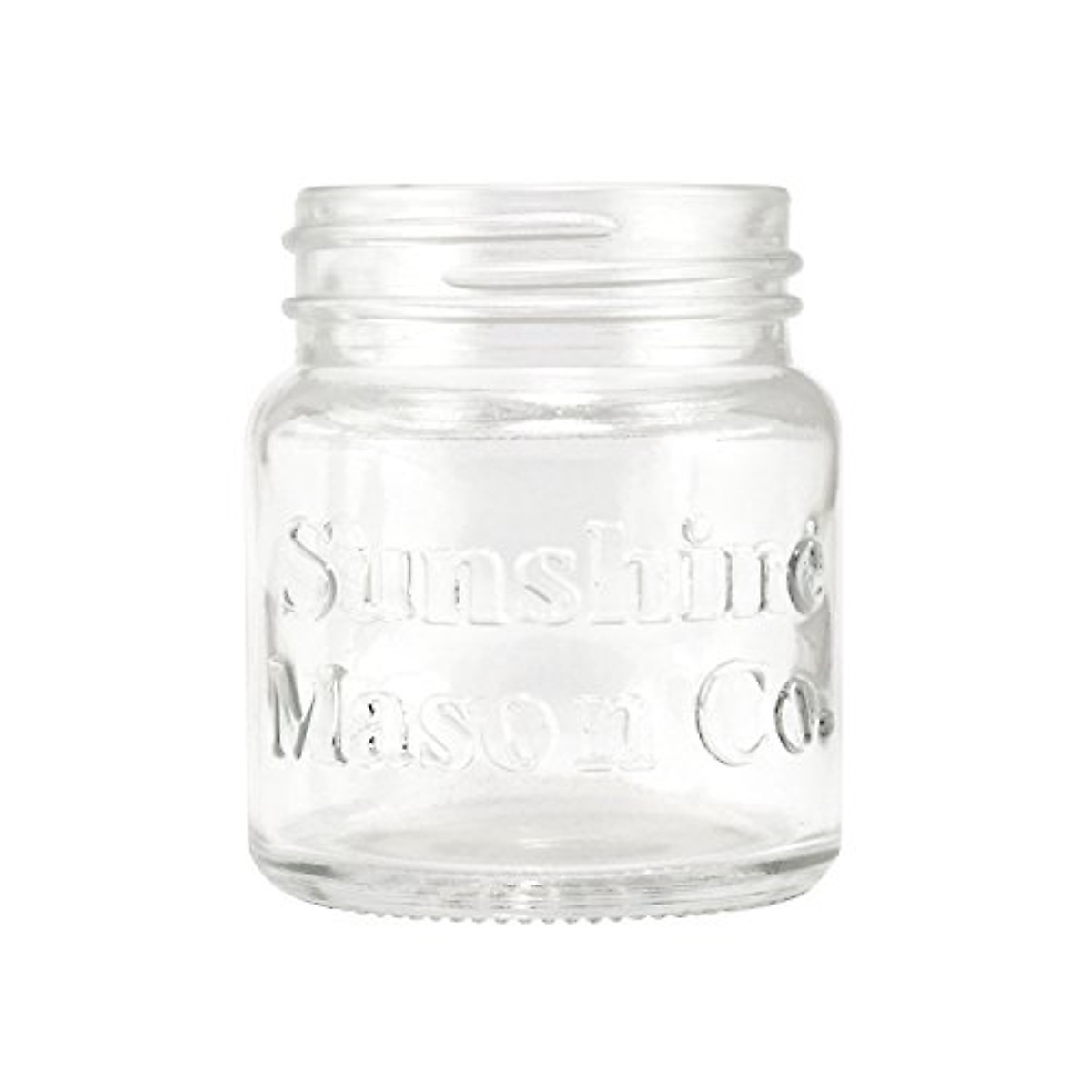 Sunshine Mason Co. Mini Mason Jar Shot Glasses with Metal Lid 2 Ounces, 6 Pieces